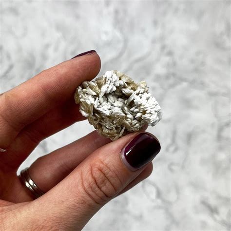 Snow Baryte Mineral Specimen ~40mm