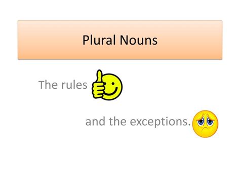 Ppt Plural Nouns Powerpoint Presentation Free Download Id1880009