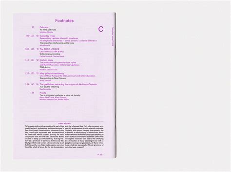 Footnotes Issue C Fonts In Use