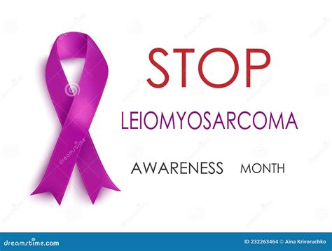 World Leiomyosarcoma Cancer Day Awareness Poster Eps10 Cartoon Vector