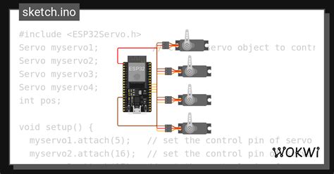 Servo Test Wokwi Esp32 Stm32 Arduino Simulator
