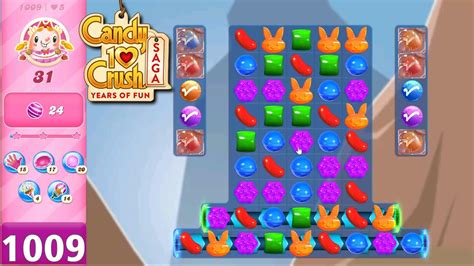 Candy Crush Saga Level 1009 No Booster Full Hd Game Play Youtube