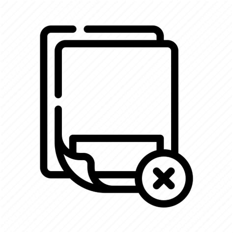 File Archive Data Cancel Reject Document Icon Download On Iconfinder