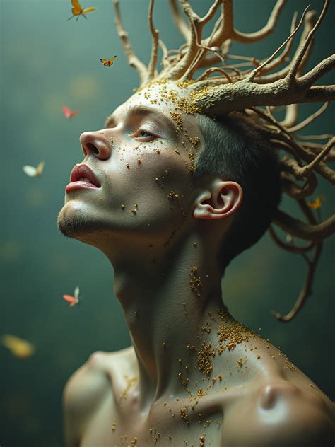 Model As A Surrealist Art Portrait Impossible Perspectives Magical