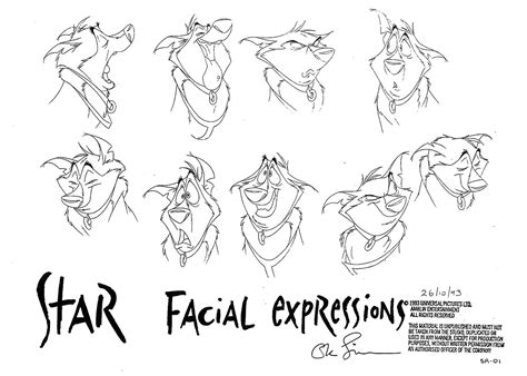 Living Lines Library Balto 1995 Characters Model Sheets