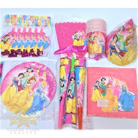 Princess Theme Party Supplies Golden Stars Trading