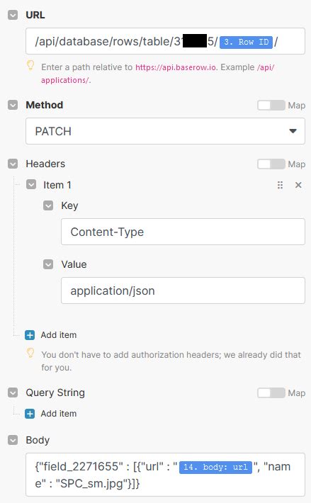 Possible Error In Make File Upload Module To Baserow Integrations