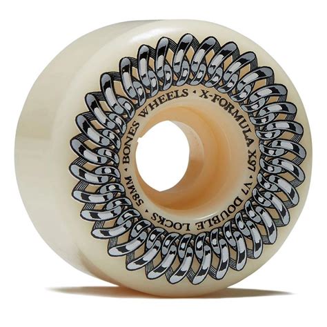 Bones Wheels X Formula V7 Double Lock White 97a 58mm 4 Pack