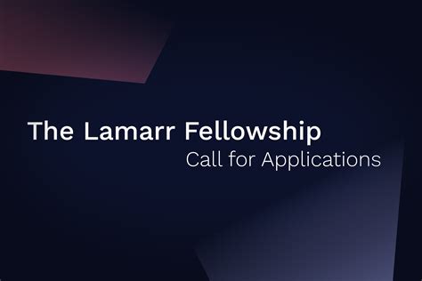 The Lamarr Fellowship Call For Applications Lamarr News