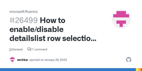 how to enable disable detailslist row selection checkbox · microsoft fluentui · discussion