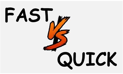 تفاوت Fast و Quick در زبان انگلیسی 📚 کاربردها مثالهای متعدد