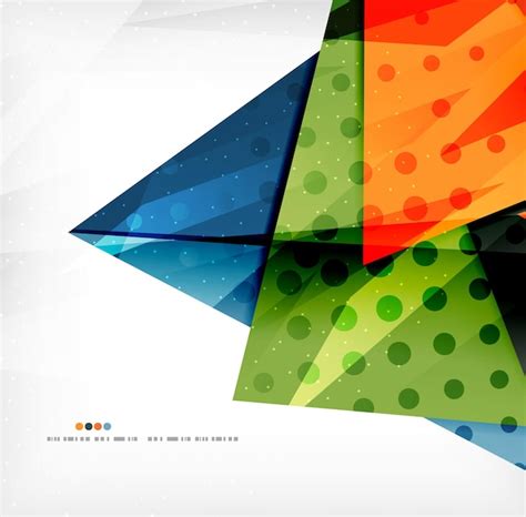 Premium Vector Modern 3d Glossy Overlapping Triangles