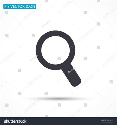 Magnify Line Vector Icon Stock Vector Royalty Free 524288935