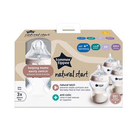 Buy Tommee Tippee Natural Start 260ml Bottles 3 Pack Online At Chemist Warehouse