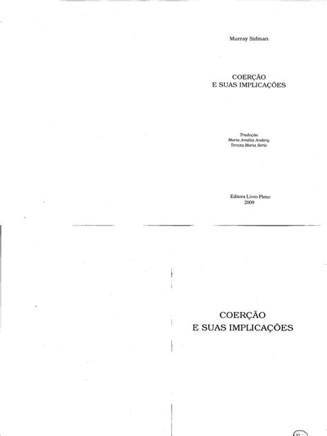 Sidman Coerção E Suas Implicações Pdf