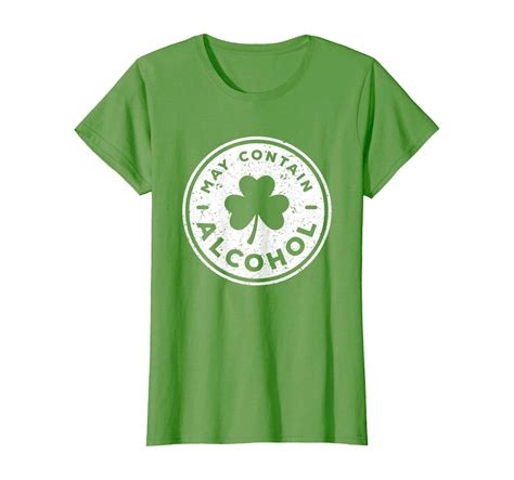 Funny St Patricks Day Drinking Shirt May Contain Alcohol Tee