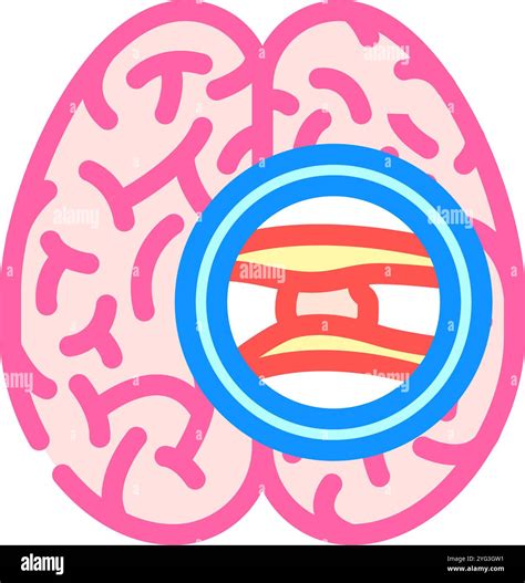 Stroke Man Disease Color Icon Vector Illustration Stock Vector Image