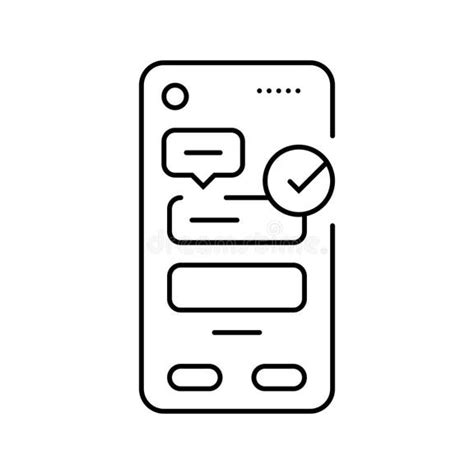 Microcopy Ux Ui Design Line Icon Vector Illustration Stock Illustration