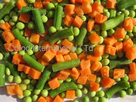 Mixed Vegetablesgreen Beans Carrot Dica Green Peas Productschina