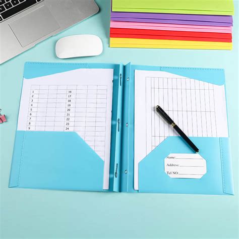 Great Value Plastic Folders With Pockets Heavy Duty Letter Size File