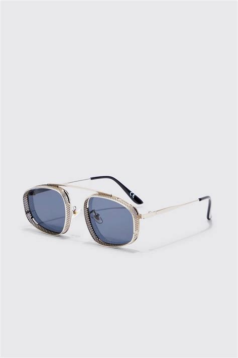 Navigator Sunglasses Boohoo Uk