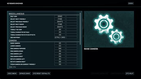 Keyboard Mapping Gears Tactics Interface In Game