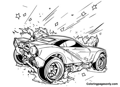 20 Rocket League Coloring Pages Free Printable PDF Online Coloring