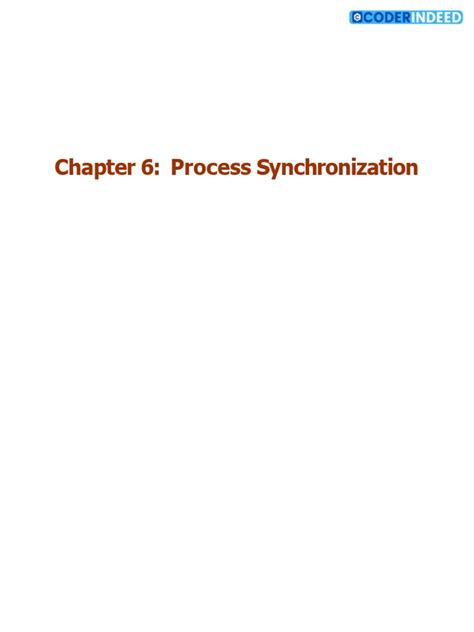 process synchronization pdf computing computer programming