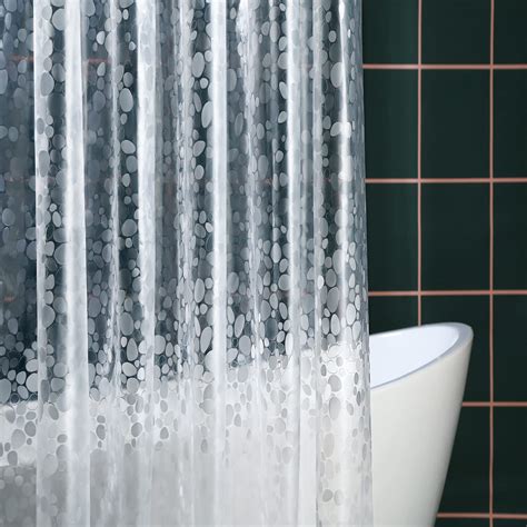 Amazon FIWOTOOJI EVA Shower Curtain Liner Inches Extra Long G Thick Weighted Bathroom