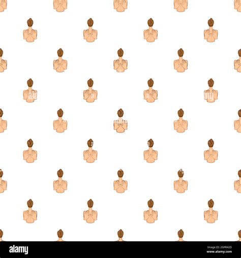 Back Massage Pattern Cartoon Style Stock Vector Image And Art Alamy