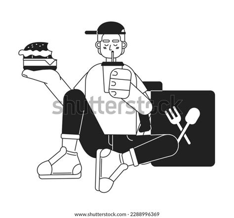 3 279 Black White Drawing Man Drinking Royalty Free Images Stock