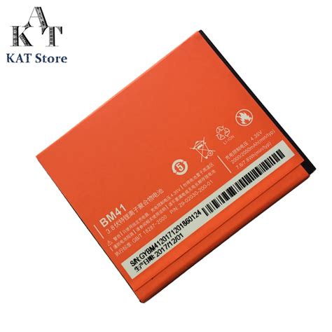 Original Mobile Phone Battery For Xiaomi Redmi 1 1s 2 2A 2000 2050mAh Li Ion Batteries BM41
