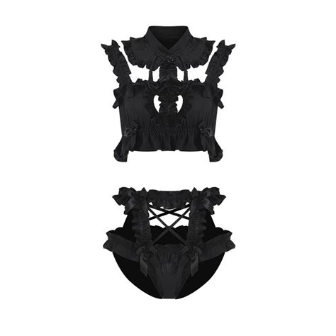 Kawaii Japanese Anime Keyhole Kitten Cat Lingerie Set Sofyee