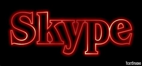 Skype Text Effect and Logo Design Social Network
