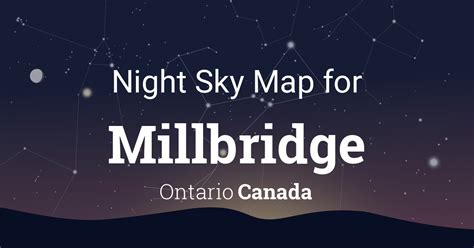 Night Sky Map And Planets Visible Tonight In Millbridge
