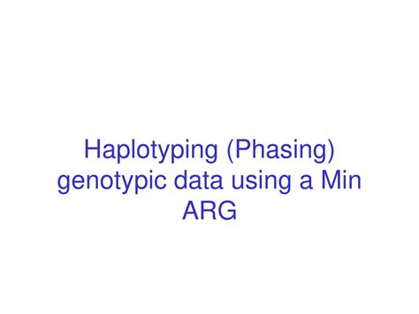 Algorithms For Estimating And Reconstructing Recombination In Populations Dan Gusfield Uc Davis