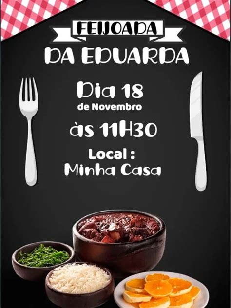Convite Feijoada Edite Online