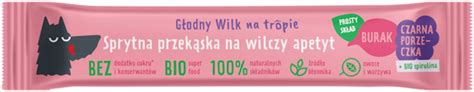 GŁODNY WILK NA TROPIE przekąska owocowo warzywna burak porzeczka i