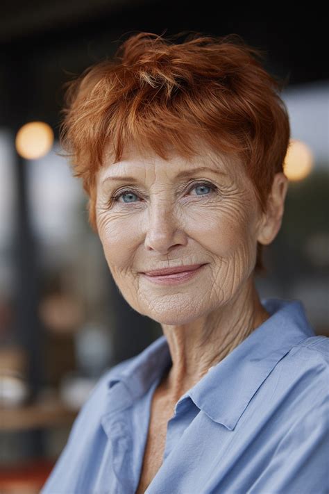 25 Most Flattering Red Pixie Cuts That Prove 70 Is Still Attractive
