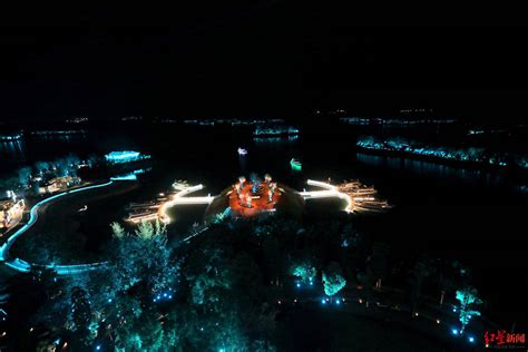 成都东部新区三岔湖“夜”态亮相！马鞍山岛屿场景