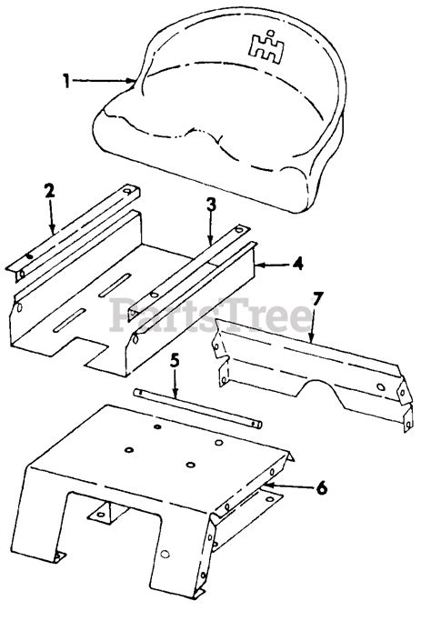 Cub Cadet 123 Cub Cadet Garden Tractor Seat Parts Lookup With