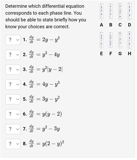 Solved Determine Which Differential Equation Corresponds To