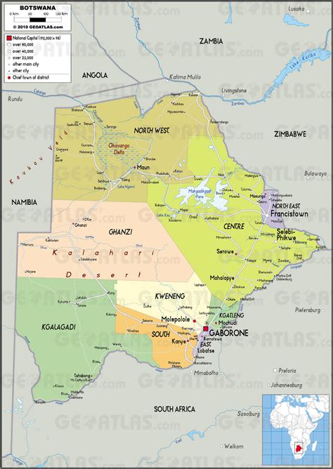 Botswana Carte