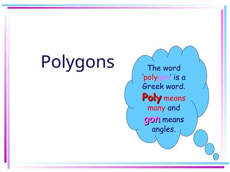 Introduction And Classification Of Polygons Ppt