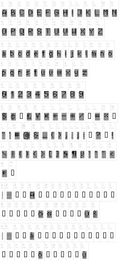 tpf display font