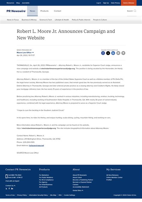 Political Campaign Press Release Examples