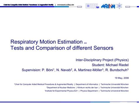 Ppt Respiratory Motion Estimation Tests And Comparison Of Different Sensors Powerpoint