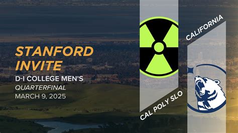 Cal Poly Slo Vs California Mens Quarterfinal 2025 Stanford Invite