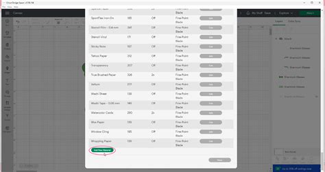 how to add a custom material setting in cricut design space bees