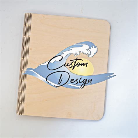 Custom Wood Planner Notebook Binder Journal Personalized